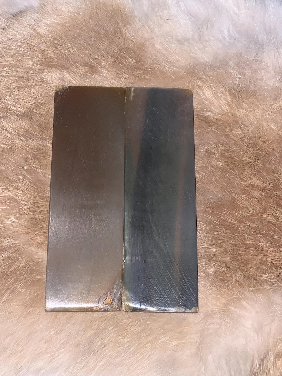 Zebu Horn Scales for Knife Handles and Crafts, Natural Translucent ...