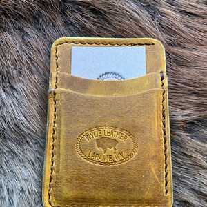 Horween Leather Credit Card Wallet. Nice Soft Steer Hide, 3 Pocket ...