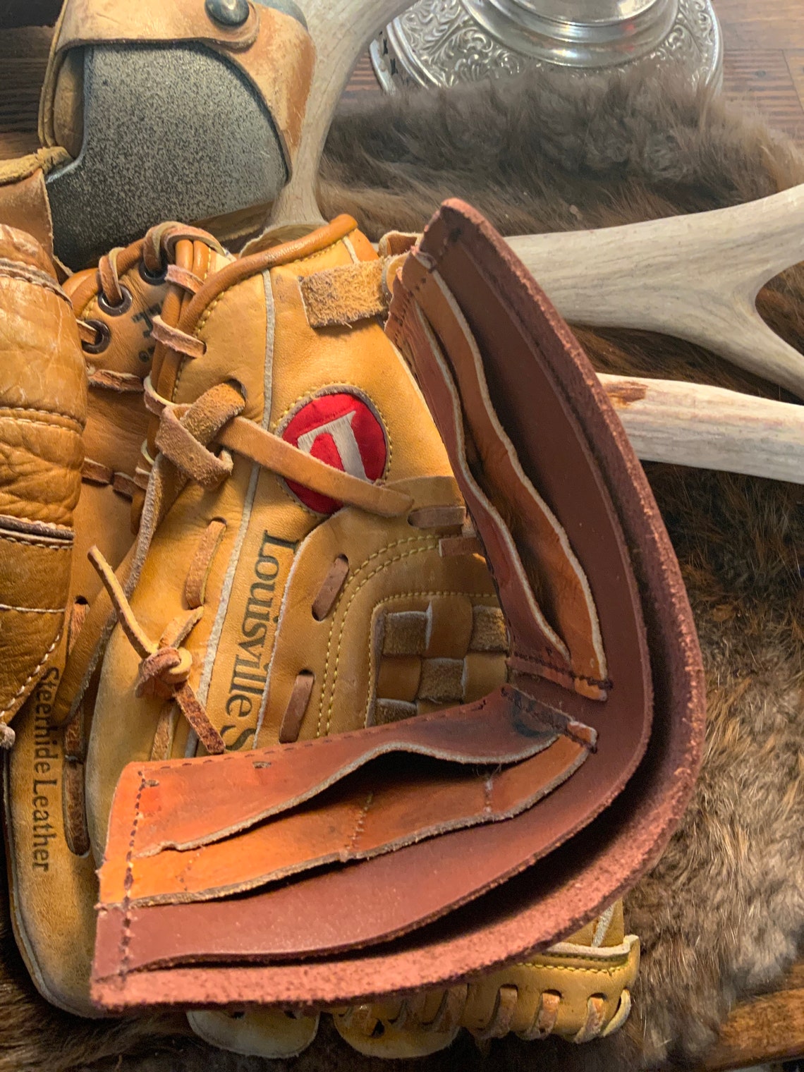Repurposed Baseball Glove Leather Wallet Handcrafted From Old - Etsy