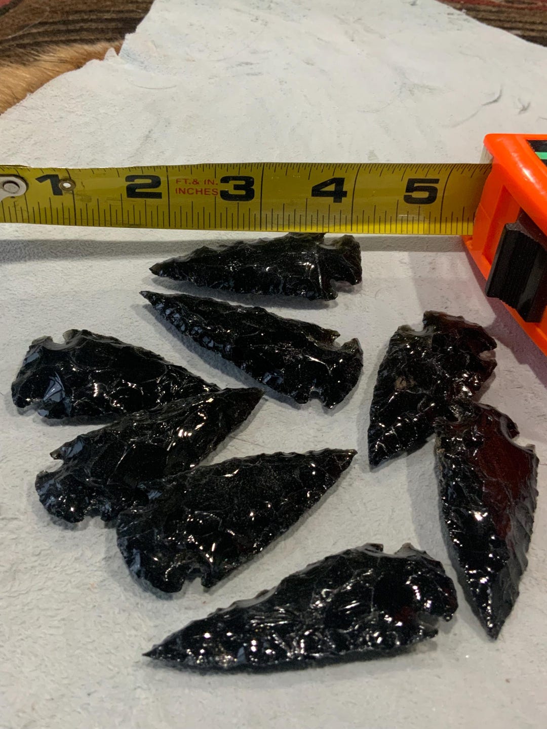 2 Inch Obsidian Arrowhead for Crafts, Decorations, Collectibles, Hand ...