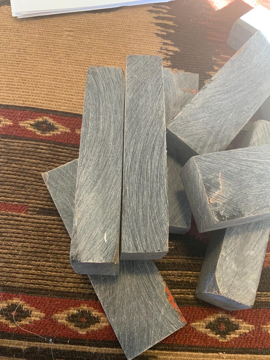 Buffalo Scale Blocks for Knife Handles and Crafts, Natural Unpolished ...