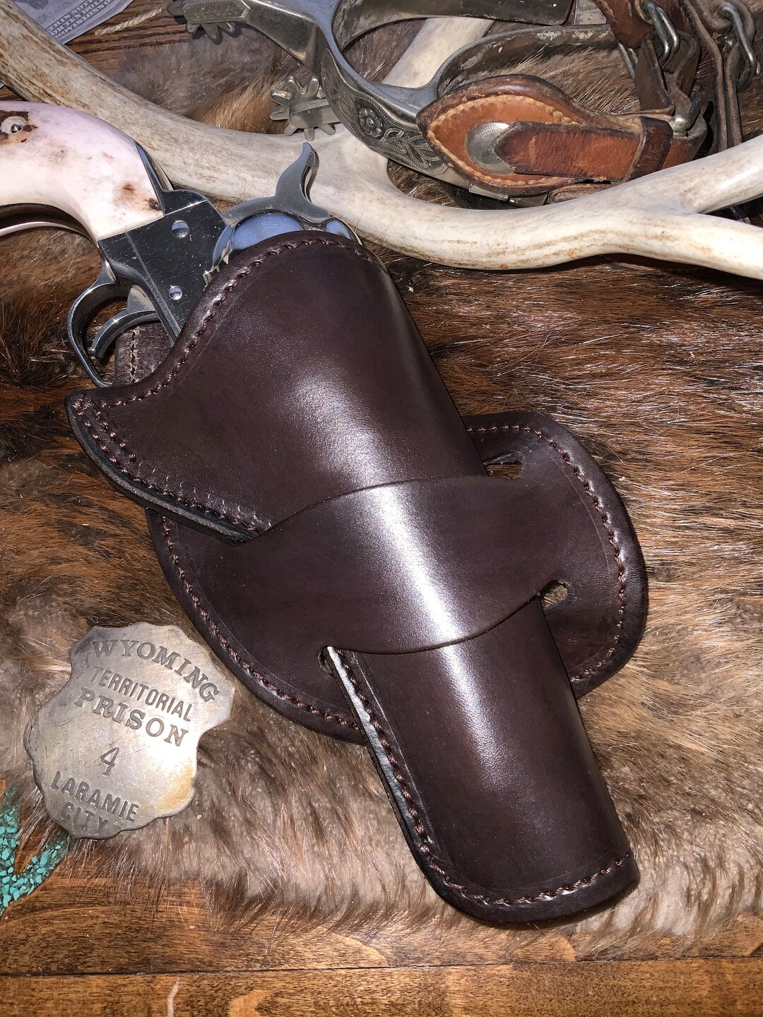 Ruger Vaquero, Colt Peacemaker 41/2 5 1/2 Cross Draw Leather Holster ...