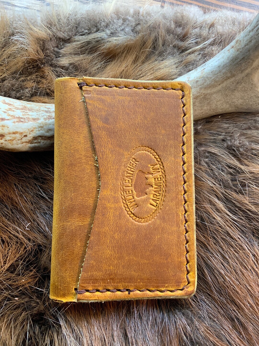 Horween Leather Credit Card Wallet. Nice Soft Steer Hide, 3 Pocket ...