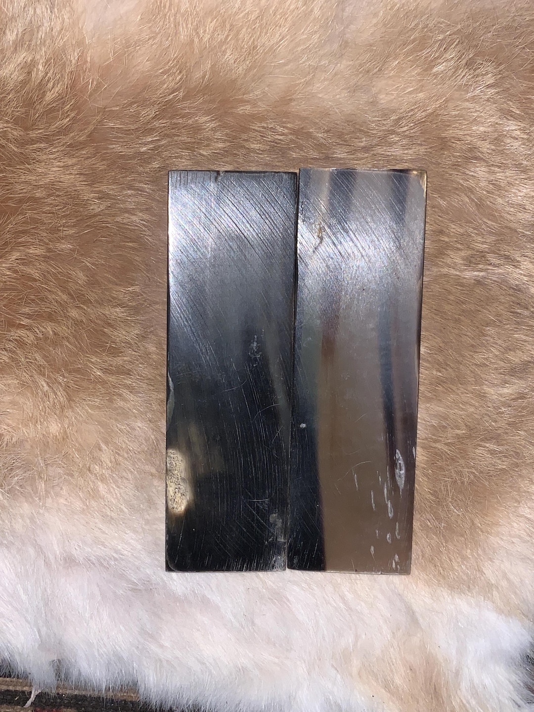 Zebu Horn Scales for Knife Handles and Crafts, Natural Translucent ...