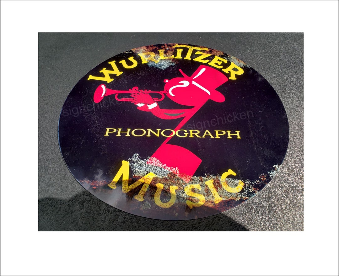 Vintage Looking WURLITZER PHONOGRAPH MUSIC Sign - Etsy