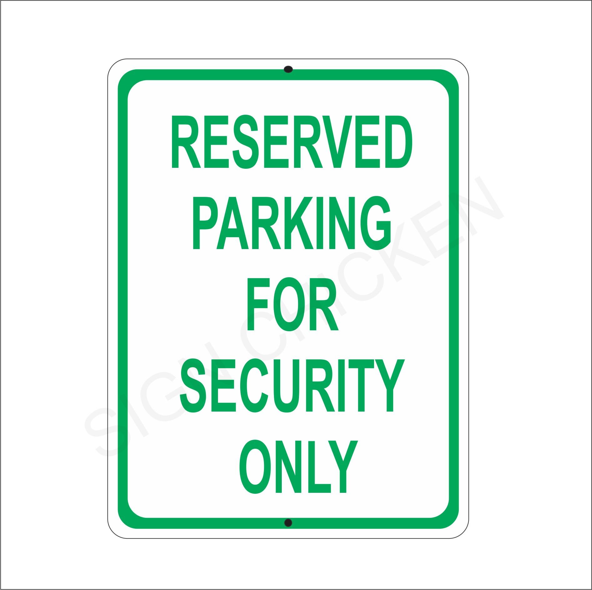 Parking for Security Only Sign - Security Parking, Police Parking - Etsy