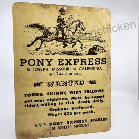 Pony Express Sign