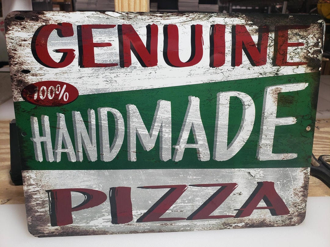 HANDMADE PIZZA SIGN, Funny, Kitchen Sign, Restaruant Decor. Pizzaria - Etsy