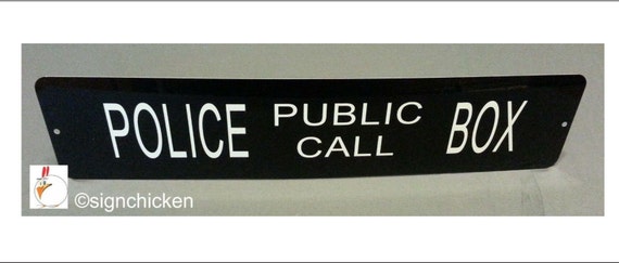 Police Public Call Box Sign Printable