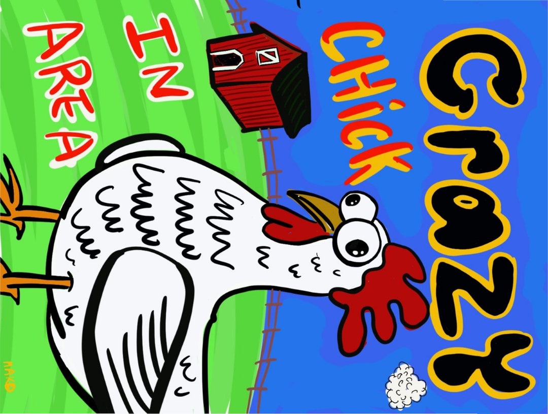 CRAZY CHICK Sign, Funny Chicken Sign, Chicken Lady, Farm Sign - Etsy