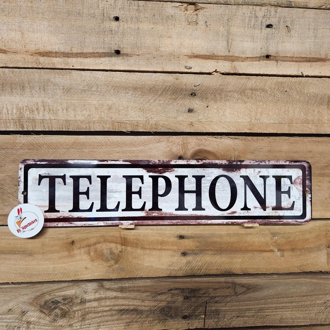 TELEPHONE SIGN, for Phonebooth, Wall Decor, Art. Signage - Etsy