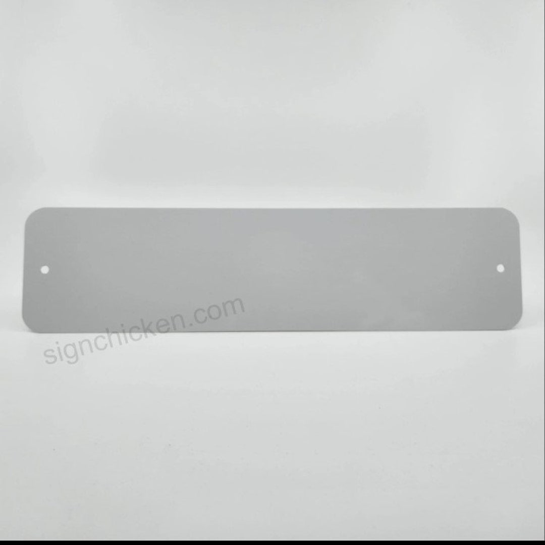 30-pieces Sublimation, 4" X 18" STREET SIGNS, Single Sided White ...