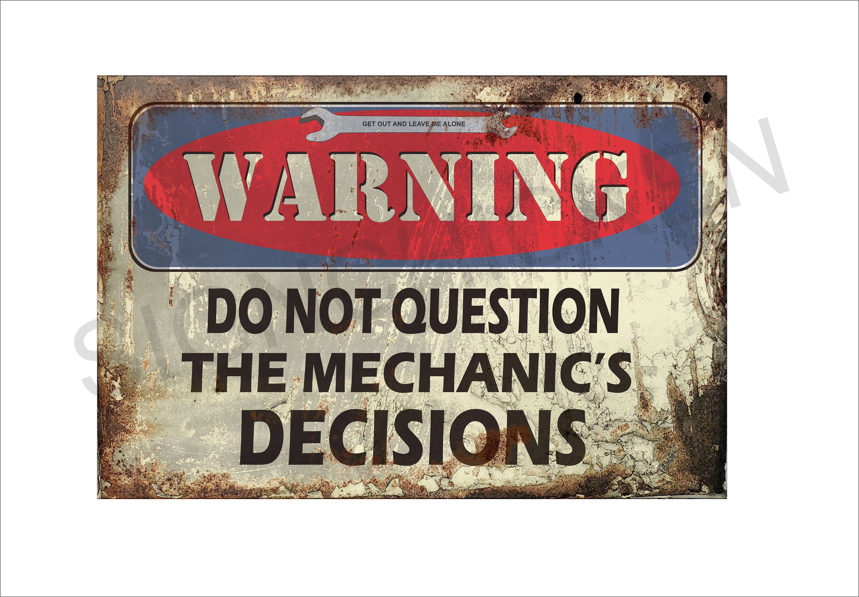 Funny Repair Shop Sign, Mechanic, Auto Repair, Workshop, Garage Sign ...