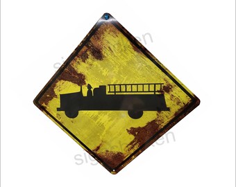 Fire Engine Sign - Etsy