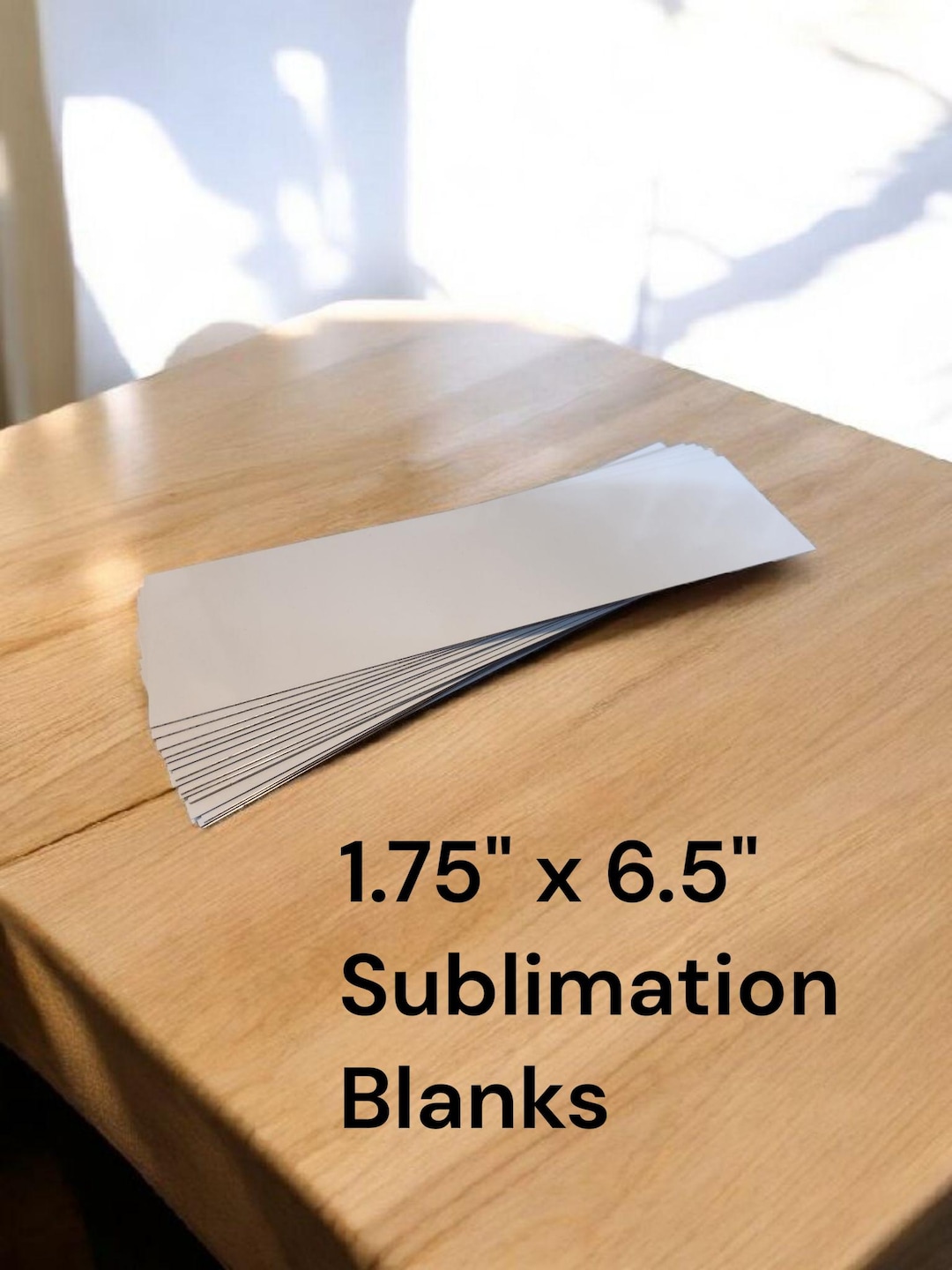 20 Pieces, Sublimation Blanks, 1.75" X 6.5", NO Holes, Square Corners ...