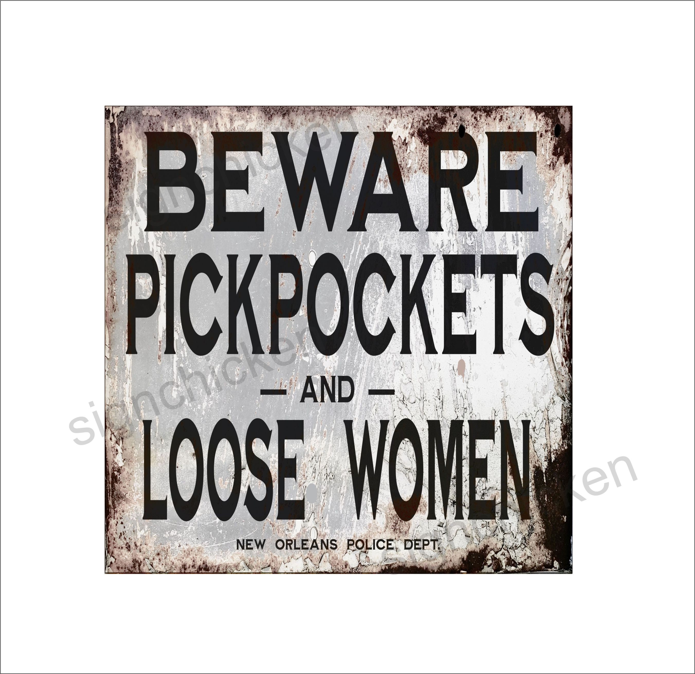 Pickpocket Sign