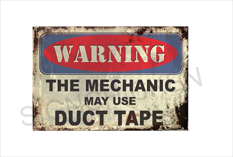 Funny Repair Shop Sign Mechanic Auto Repair Workshop - Etsy
