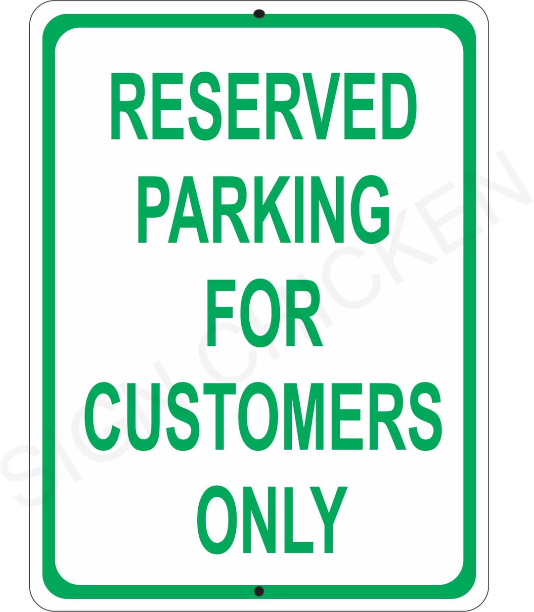 Parking for Customers Only Sign - Customer Parking, Store Parking Lot ...