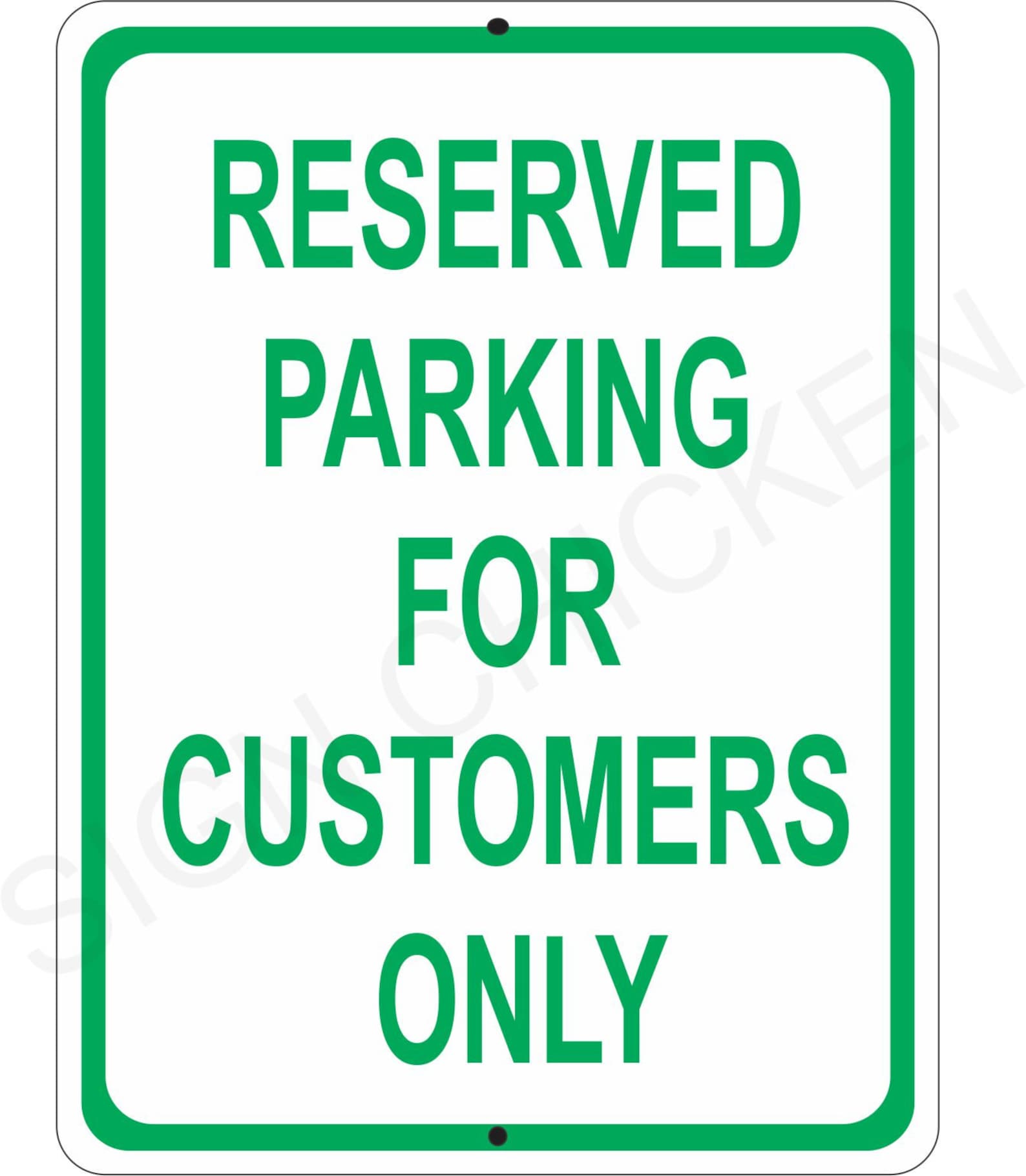Parking for Customers Only Sign Customer Parking, Store Parking Lot - Etsy