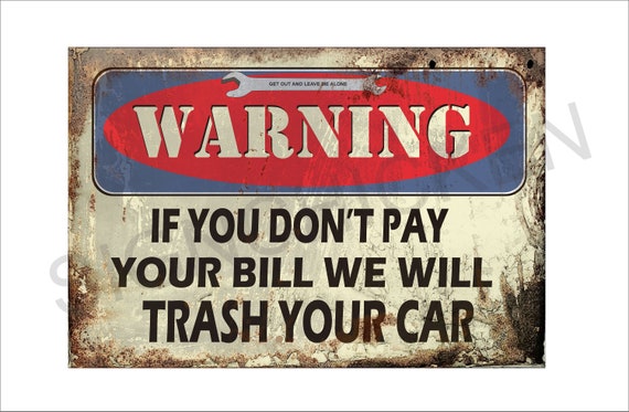 Funny Repair Shop Sign Mechanic Auto Repair Workshop - Etsy