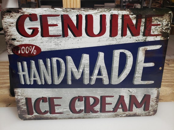 HANDMADE ICECREAM SIGN Funny Kitchen Sign Restaruant Decor. - Etsy