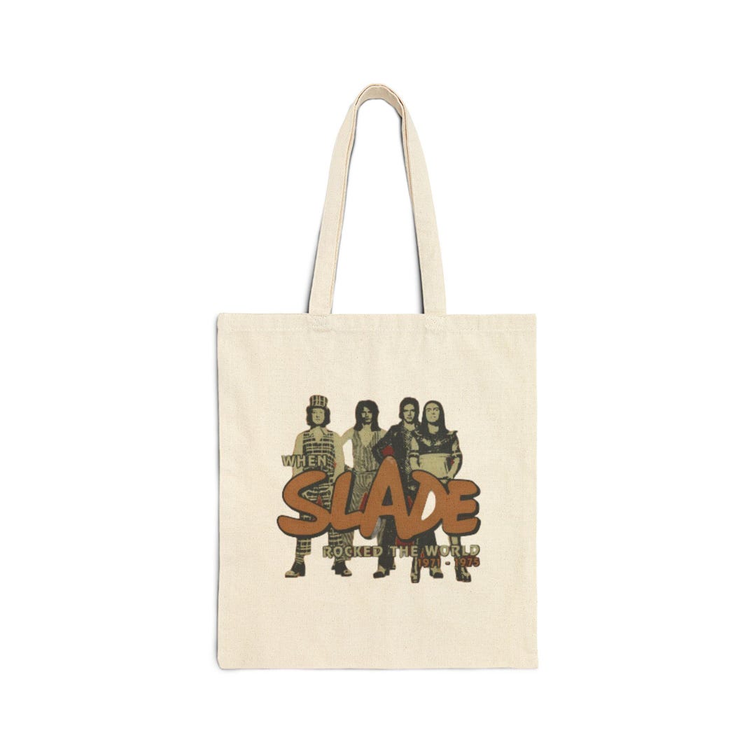 Slade Cotton Canvas Tote Bag, Noddy Holder, Glam Rock - Etsy