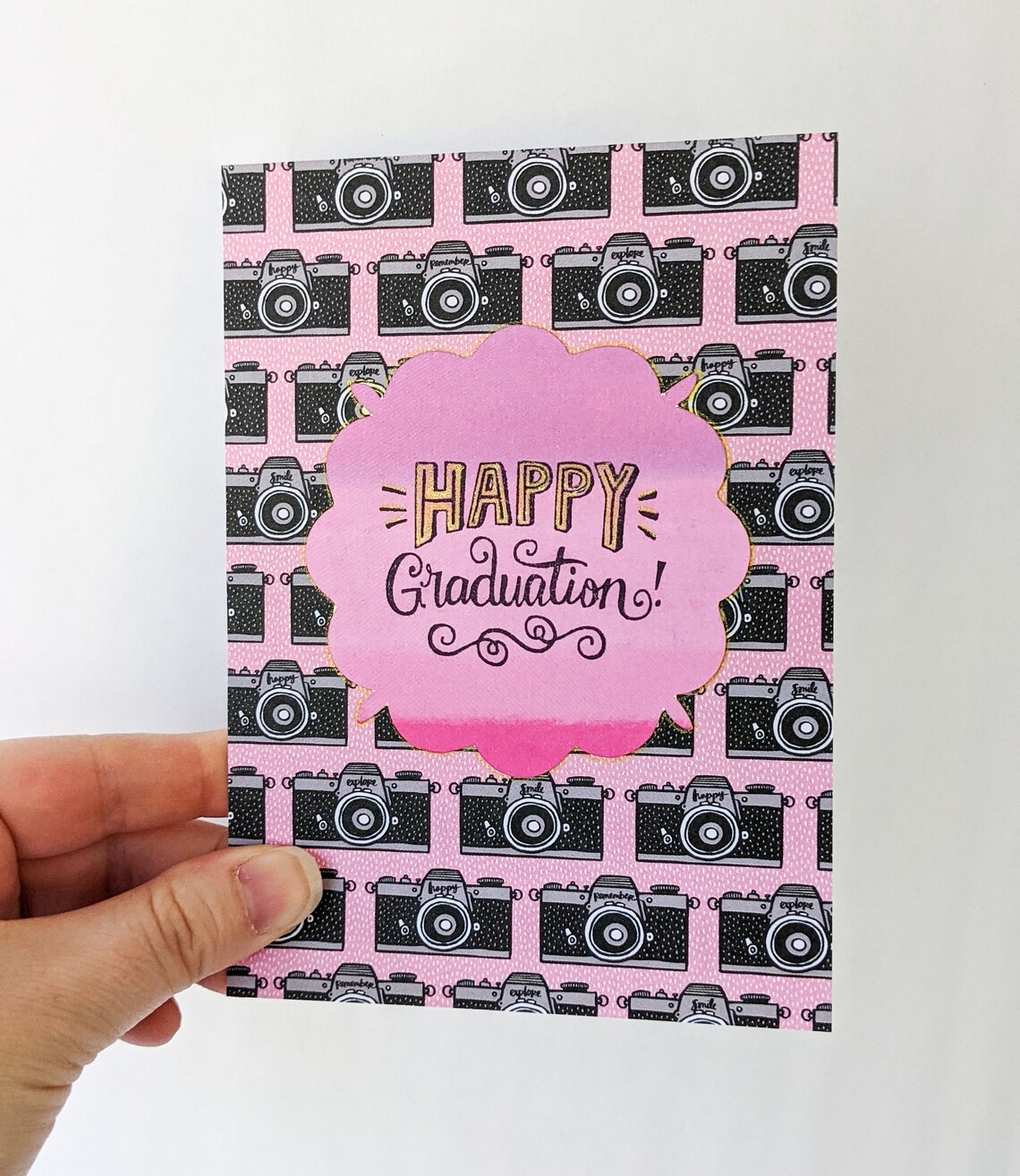 Happy Graduation Card Photography Grad Cameras Graduation - Etsy