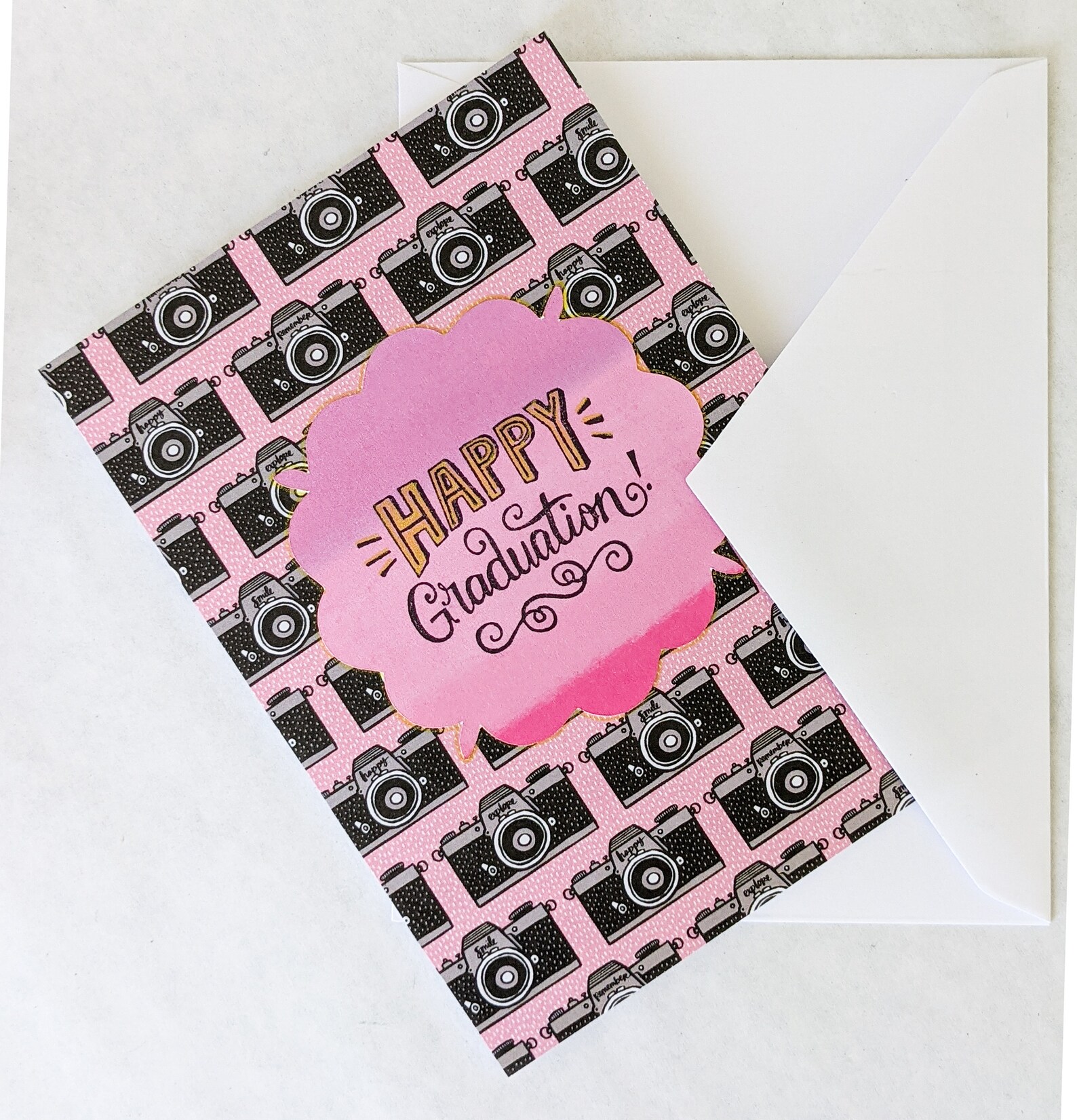 Happy Graduation Card Photography Grad Cameras Graduation - Etsy