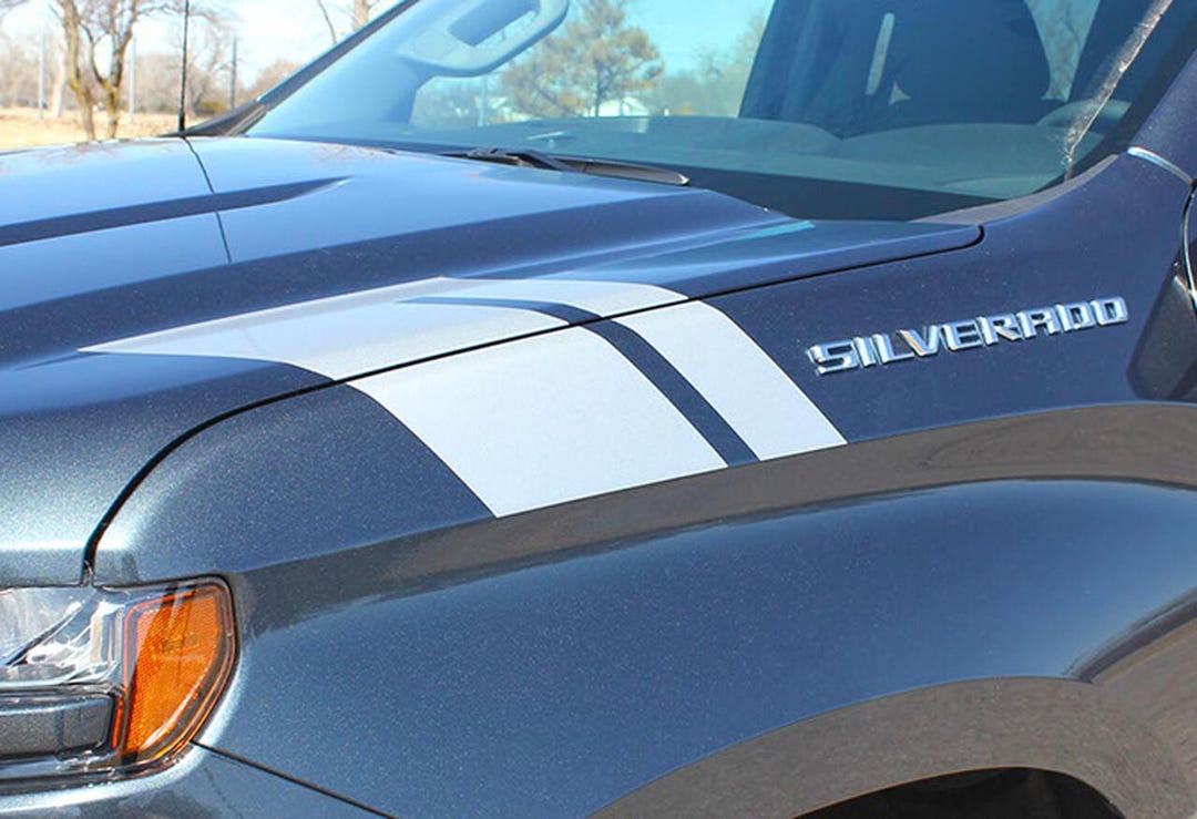 Hash Marks Fits 2019 - 2021 Chevy Silverado Graphic Decals Stripes 3m ...