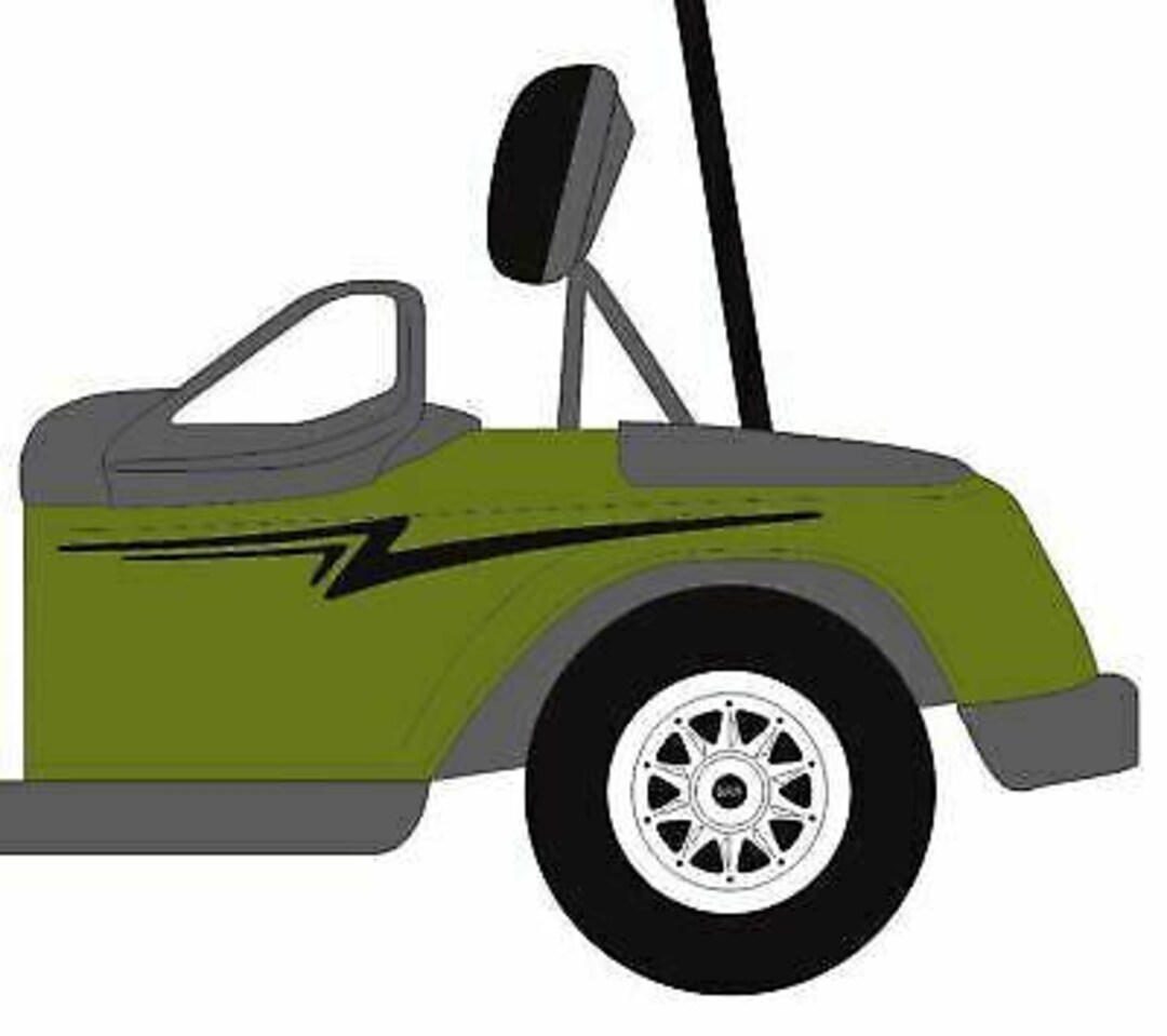 Zee Golf Cart Decal 3m Vinyl Graphic Sticker Kit Ez Go Club Car Yamaha ...