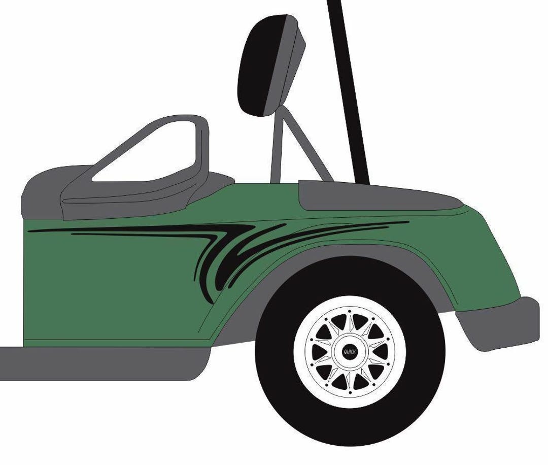 Flipside Golf Cart Decal 3m Vinyl Graphic Sticker Kit Ez Go Club Car ...