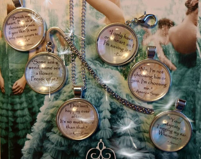 The Selection Series Quotes Pendant, Necklaces, and Bookmarks - Etsy