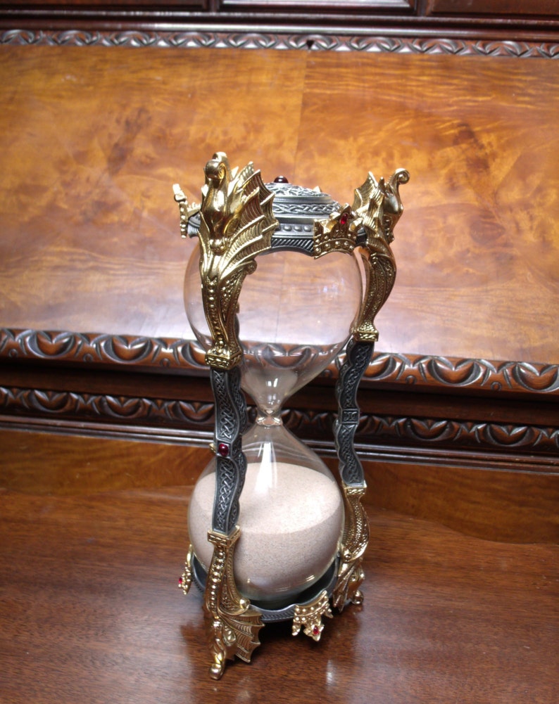 Vintage Hourglass Merlins Crystal Hourglass Etsy