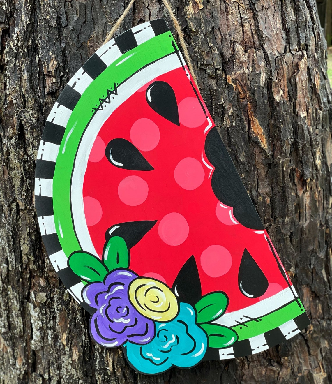 Watermelon Door Hanger Watermelon Door Sign Summer Door - Etsy