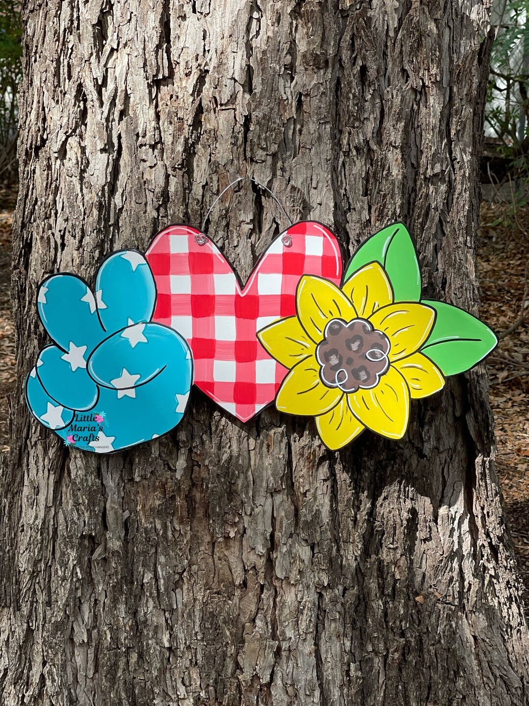 Sunflower Door Hanger Summer Door Sign Summer Decoration - Etsy