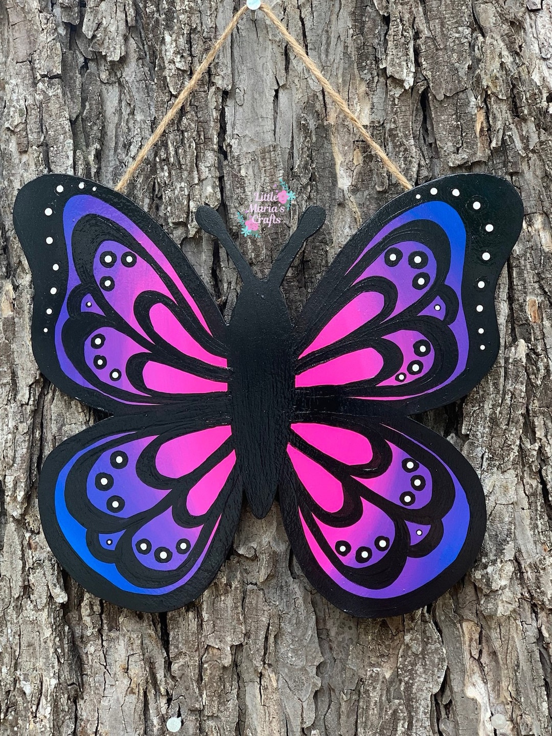 Butterfly Door Hanger, Door Sign Porch Decor, Door Decoration, Spring ...