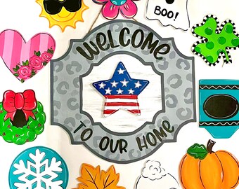 Interchangeable Welcome Sign - Etsy