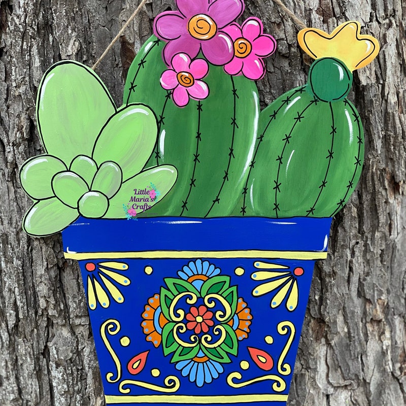 Cactus Door Hanger - Etsy