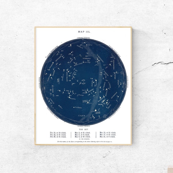 Antique Star Chart - Etsy