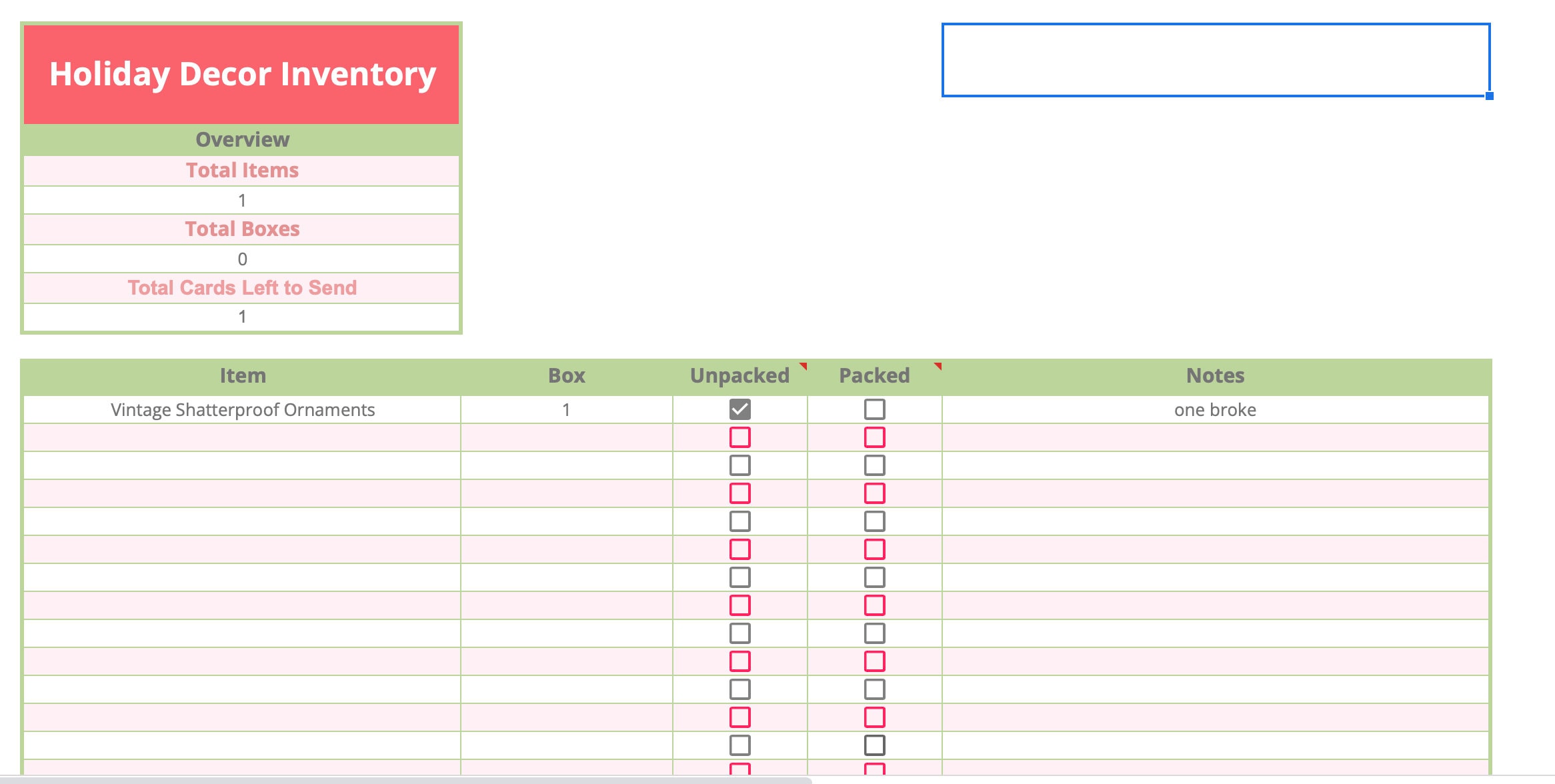 Holiday Planner Spreadsheet Digital Christmas Planning Google Sheets - Etsy