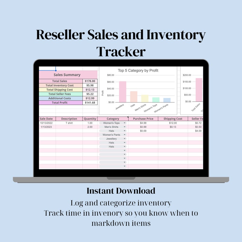 Ebay Profit Tracker Excel - Etsy UK