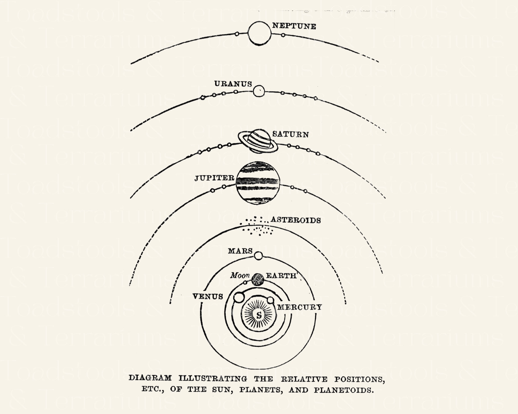 Antique Solar System Model - From 1919 - DIGITAL DOWNLOAD - Etsy