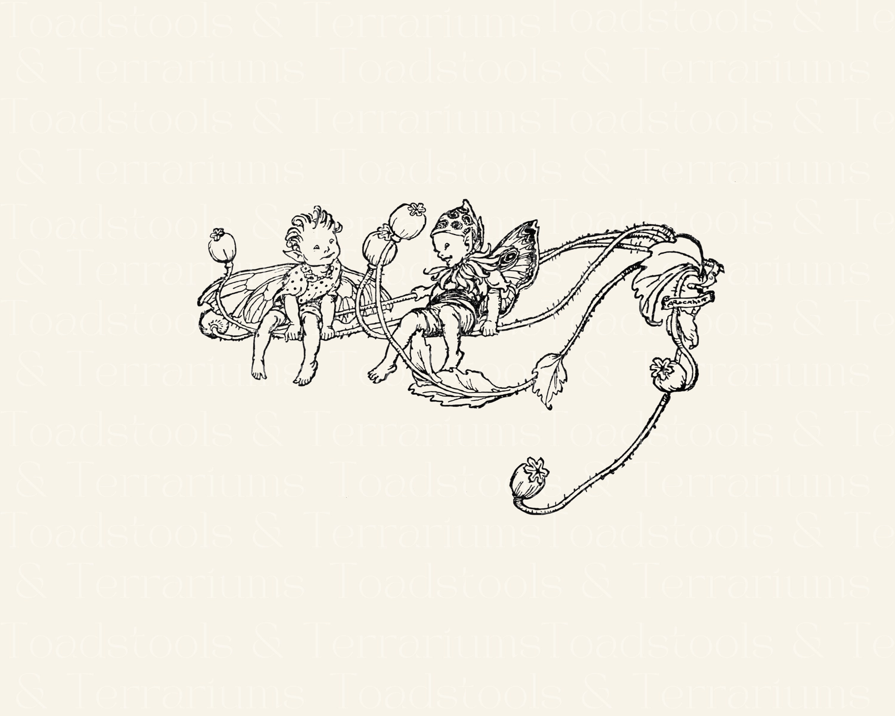 Vintage Fairies Clip Art Illustration - DIGITAL DOWNLOAD for ...