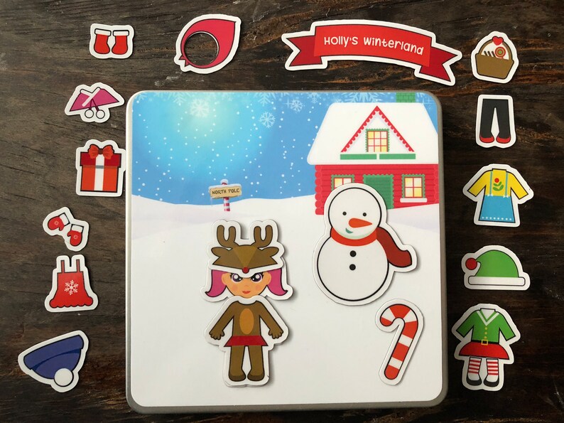 Christmas Paper Doll Printable PDF Personal Use - Etsy