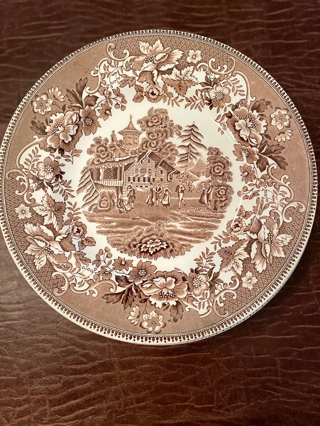 Avon Cottage Made in England Wedgwood Co 4 Dinner Plates - Etsy