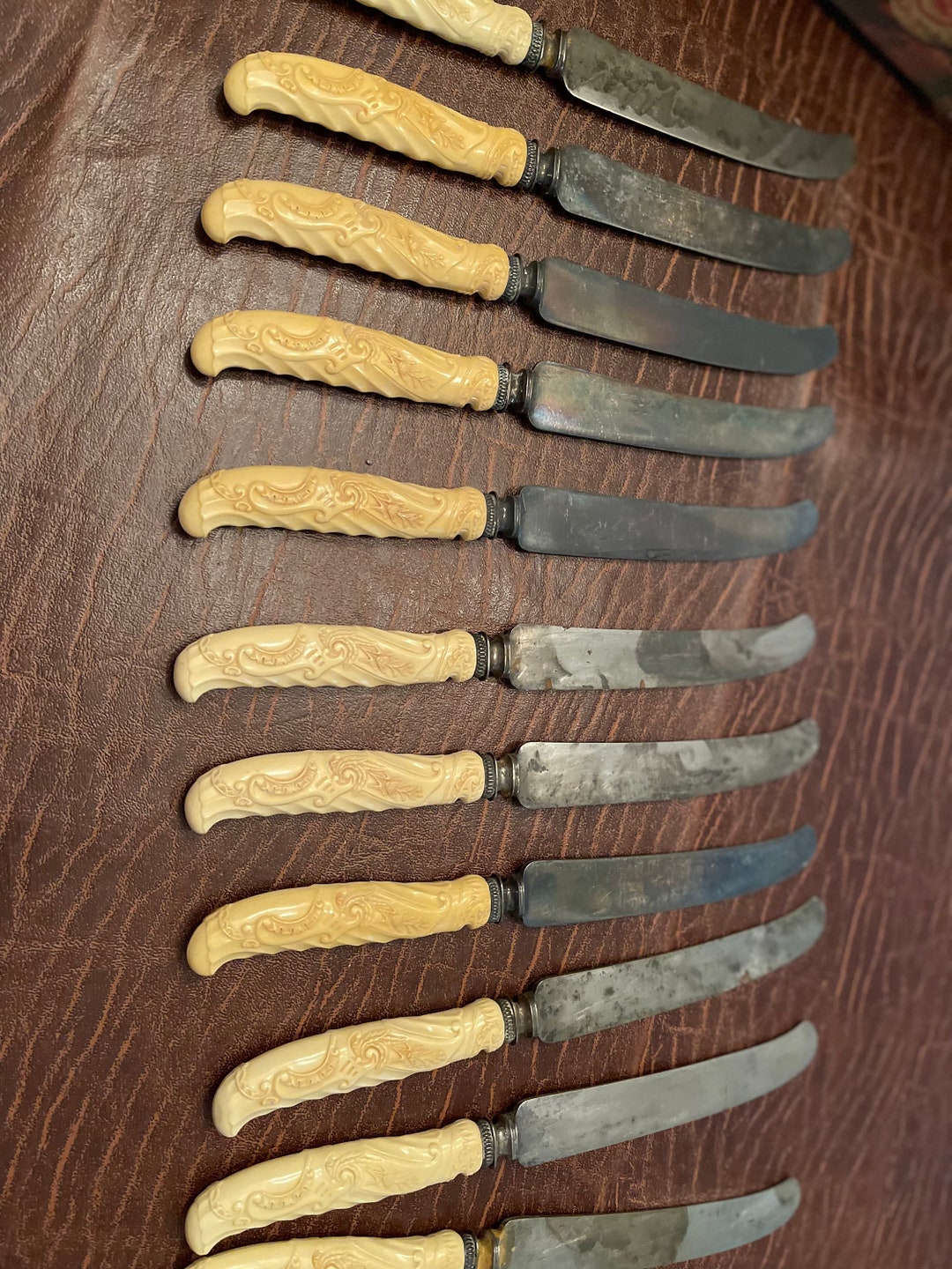 11 Knives Bakelite Vintage Stainless Landers Prary and Clark Aetna ...