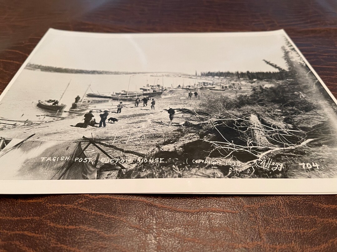 Antique Yukon Klondike Gold Rush Black and White Photo "tagish a NW ...