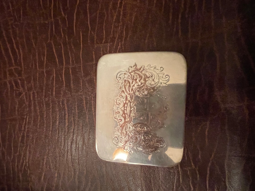 Antique Sheffield Cigarette Box With Two Dividing Section Piece ...