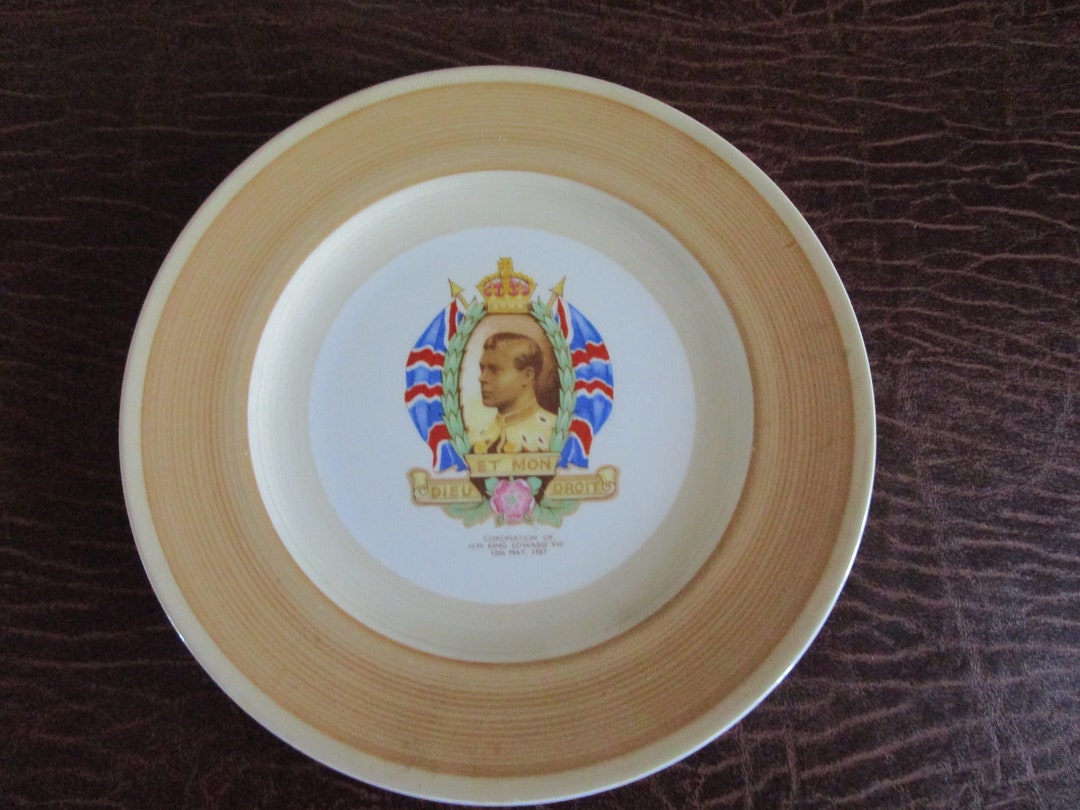 Coronation King Edward VIII Plate May 12, 1937, Made by Shelley ...