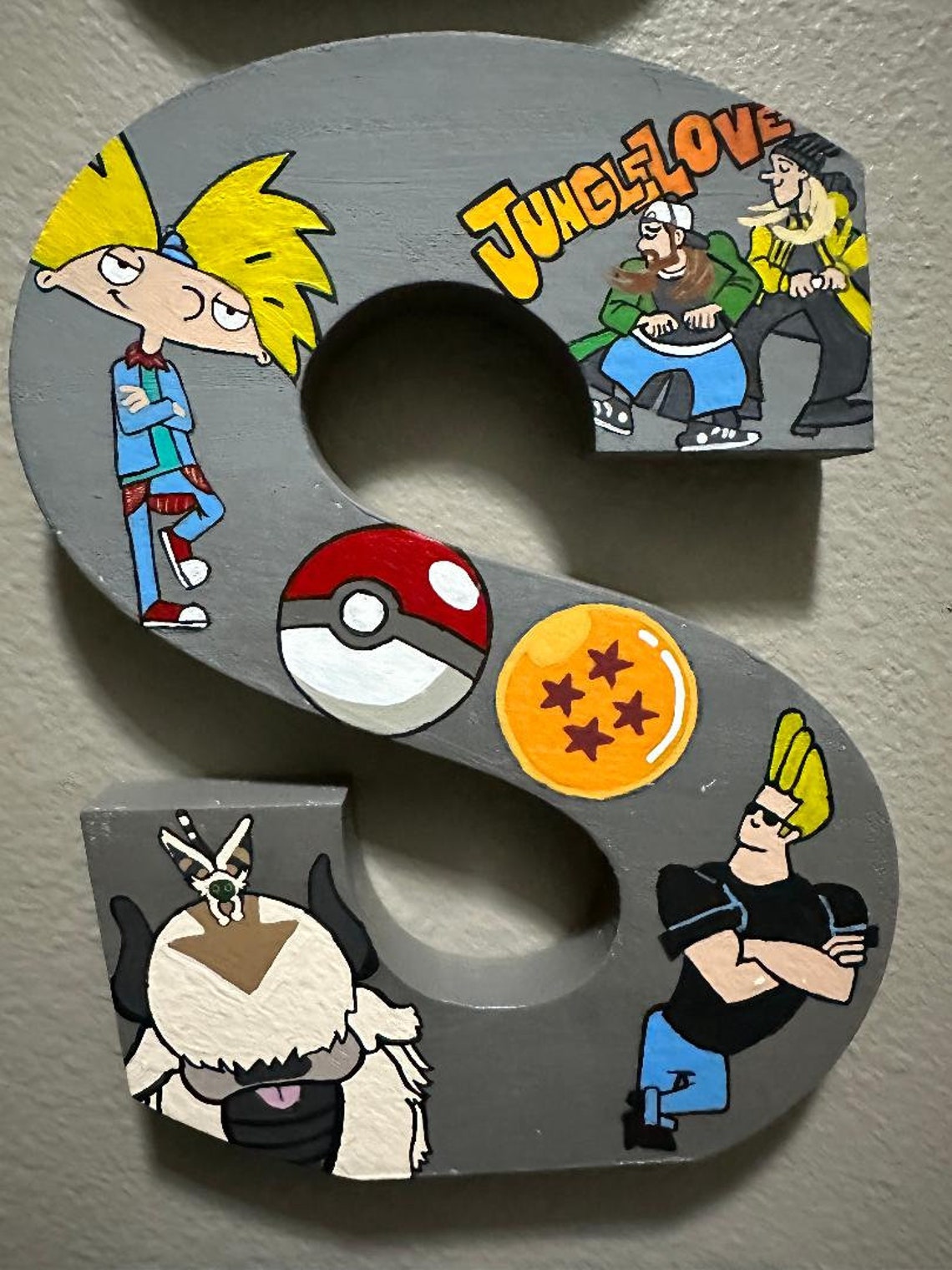 Custom Painted Wood Letter - Etsy